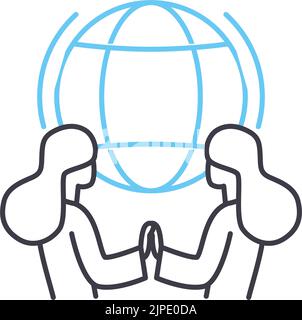 Toleranz Logo. Flachbild der Toleranz vektor Logo für Web Design Stock ...