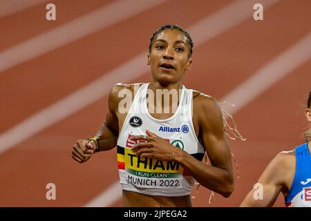 MÜNCHEN, DEUTSCHLAND - 17. AUGUST: Nafissatou Thiam aus Belgien tritt ...