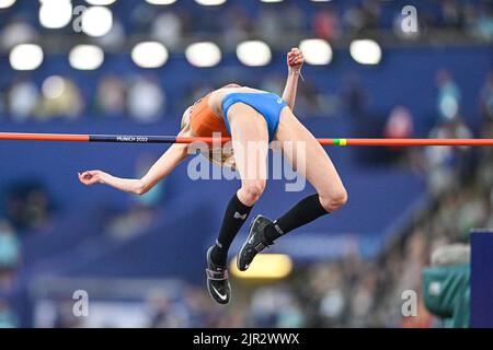 MÜNCHEN, DEUTSCHLAND - 21. AUGUST: Britt Weerman aus den Niederlanden ...