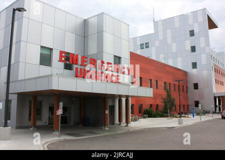 Das Stanton Territorial Hospital in Yellowknife, N.W.T., wird am ...