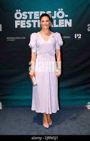 Kronprinzessin Victoria kommt am 21. April 2022 zu einem Ostsee-Seminar ...