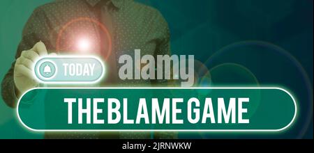 Konzeptionelle Darstellung der Schuld GameA Situation, wenn Menschen ...