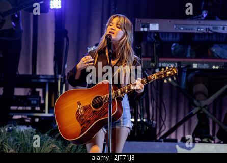 Redmond, WA - 27. AUGUST: Die Country-Sängerin Maren Morris tritt am 27 ...