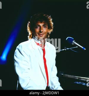 Barry Manilow, rühmter amerikanischer Pop Sänger und Musiker, hier mit ...