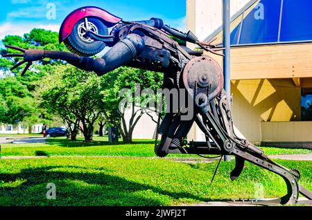 „Borzov the Sprinter“, eine Skulptur von Bruce Larsen, ist in der ...