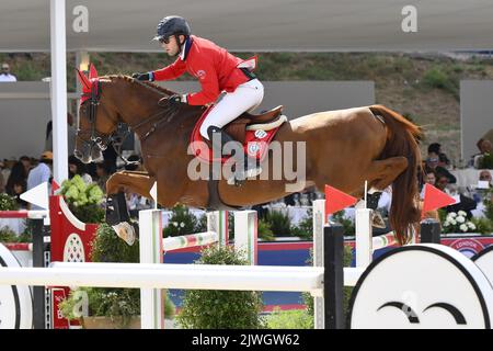 Samuel Hutton (London Knights), während der GCL am 3.. September 2022 ...