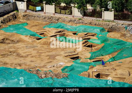 PEKING, CHINA - 26. AUGUST 2022 - Ein Blick auf das Leben in einem ...