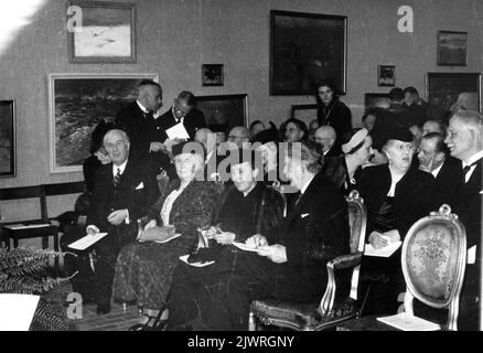 Aufgenommen bei der Einweihung des Gävle-Museums am 29. September 1940 ...