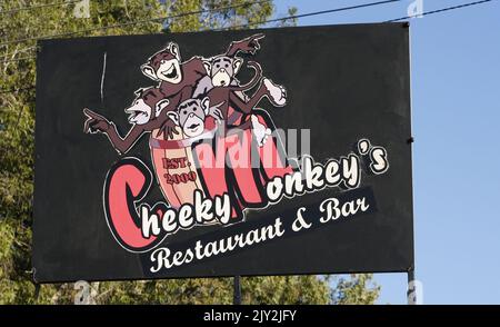 Cheeky Monkey's Restaurant and Bar, in dem der belgische Backpacker ...