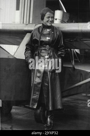 German woman pilot Hanna Reitsch has a laugh after her speech with ...