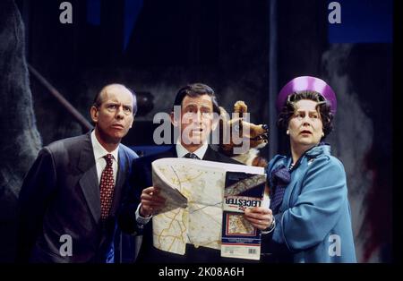 l-r: David Howey (Prince Philip), Toby Salaman (Prince Charles), Pam ...