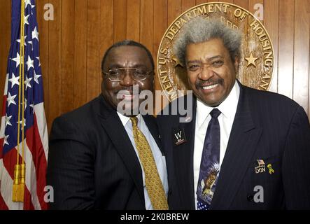 Besuch von Don King in HUD. Besuch von Don King beim HUD-Thema, Besuch ...