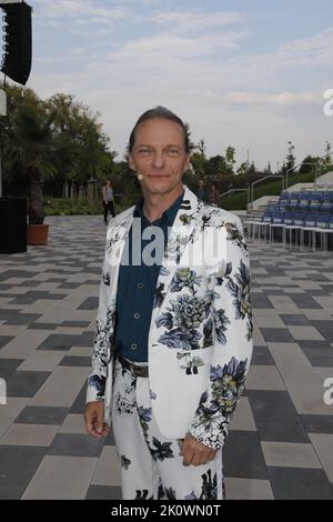 Frank Zimmermann bei der Fotoprobe zum Theaterstück 'Jedermann' auf der ...