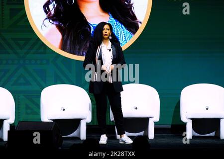 09/19/2022 New York, New York Mimi Fawaz spricht auf der Unstoppable ...