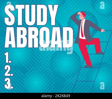 Handschriftliches Schild Global Education. Konzeptionelle Fotoideen ...