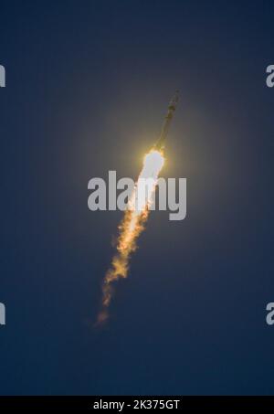 Start Von Expedition 68. Die Sojus MS-22-Rakete wird mit dem NASA ...