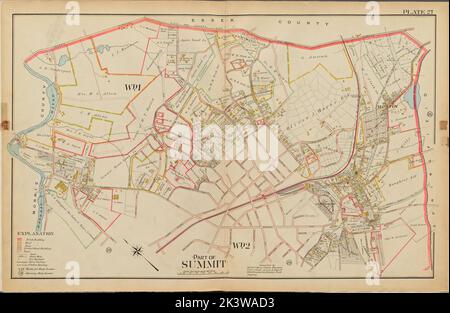 Union County, doppelseitiges Schild Nr. 29 Karte eines Teils des ...