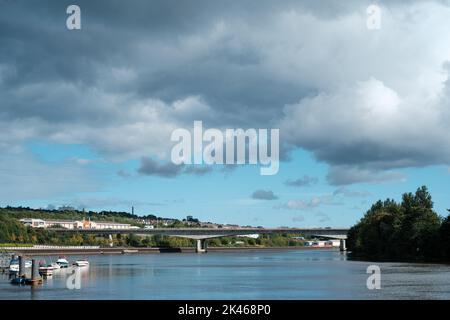 Newcastle Großbritannien: 24.. September 2022 Newburn Riverside am ...