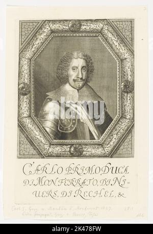 Dieses Porträt des Herzogs Carlo Giovanni Amedeo di Savoy aus dem 16 ...
