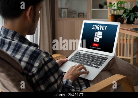 Online-Umfrage-Formular für die modische digitale Informationssammlung ...