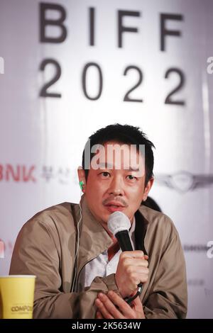 Oct 5, 2022-Busan, Südkorea-Schauspielerin Kim Gyuri Pose for Take a Picture during the Busan ...