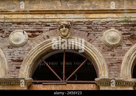 Konstruktive Details der Kaiserthermen oder Neptun Bäder Gebäude, ein ...