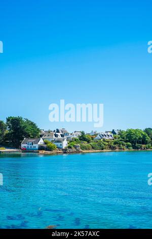 Frankreich, Morbihan, Belz, Ufer des Flusses Etel, Wandern Sie auf dem ...