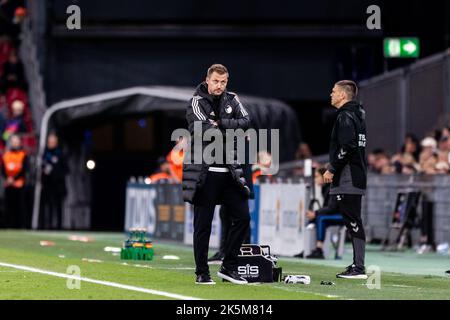 FC Copenhagen-Cheftrainer Jacob Neestrup beim UEFA Champions League ...