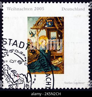 Stefan Lochner Anbetung des Kindes Stockfotografie - Alamy