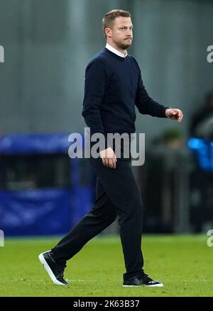 FC Copenhagen-Cheftrainer Jacob Neestrup beim UEFA Champions League ...
