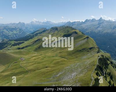 Stoos Fronalpstock Wanderung Landschaft Aussichtspunkt oberhalb Brunnen ...