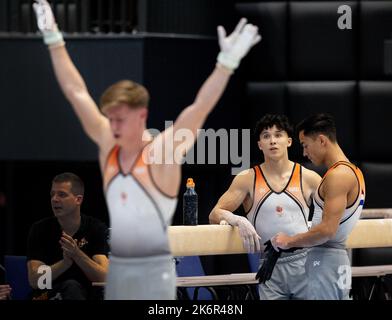 ROTTERDAM - Jermain Grünberg beim zweiten Qualifikationsspiel für die ...
