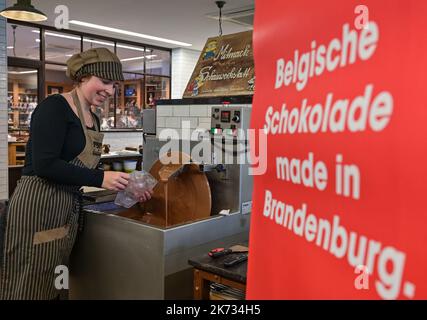 Hornow, Deutschland. 17. Oktober 2022. Von Schokolade ist das ...