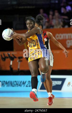 Vanessa BOBB aus Barbados im Frauen-Netball zwischen Barbados und ...