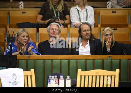 Patricia Borg und der ehemalige schwedische Tennisspieler Bjorn Borg im ...