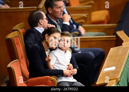 STOCKHOLM 20221018 – prinsessan Victoria, prins Oscar och prins Daniel ...