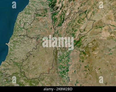 Nabatiyeh, Gouvernement des Libanon. Hochauflösende Satellitenkarte ...