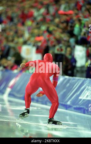 Olympische Winterspiele 19940216 in Hamar in Lillehammer. Skating ...
