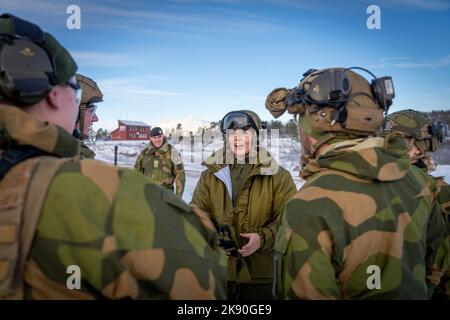 Bardufoss 20210204. Prinzessin Ingrid Alexandra besucht die Brigade ...