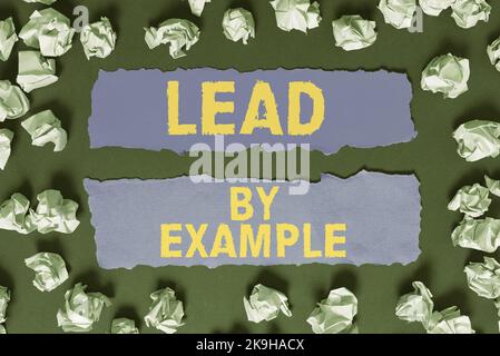 Konzeptionelle Darstellung mit gutem Beispiel vorangehen ...