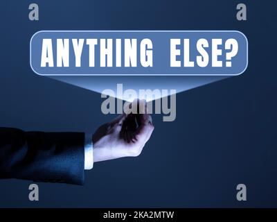 Zeichen, das alles andere Frage, Konzept Bedeutung Klarstellungen oder ...