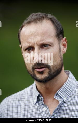 Asker, Norwegen 20150907. Kronprinz Haakon und Prinzessin Ingrid ...