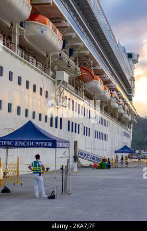 Das Schiff wurde im Hafen von Rabaul, Rabual Papua-Neuguinea ...