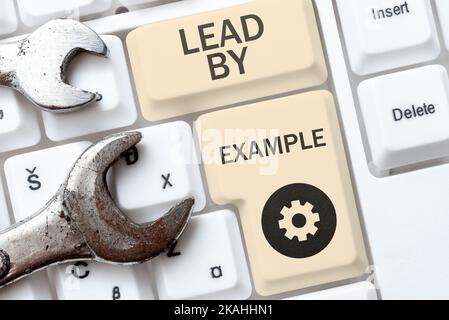 Konzeptionelle Darstellung mit gutem Beispiel vorangehen ...