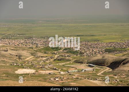 Die Stadt Sinjar, auch bekannt als Shingal, eine Stadt im Bezirk ...