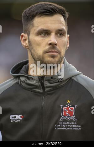 Patrick Hoban von Dundalk während des Irish Daily Mail FAI Cup Finales ...