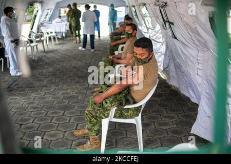 In der ersten Phase der Impfungen Ecuadors wurde am 8. April 2021 in ...