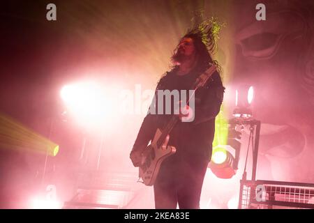 Der schwedische Bassist Sharlee D'Angelo von der schwedischen Melodic ...