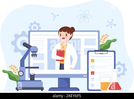 Laboratorium mit der Durchführung von Forschung wissenschaftlich ...