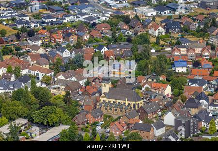 Luftaufnahme von Selm-Bork mit der katholischen Kirche St. Stephanus ...
